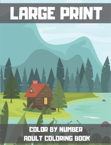 Blue Sea Publishing Hous Large Print Color By Number Adult Coloring Boo ...