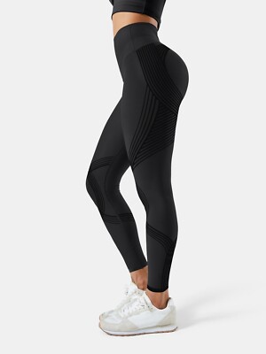 New! Fanka Body Sculpt Leggings (Reversible Wear) Full Length Black ...