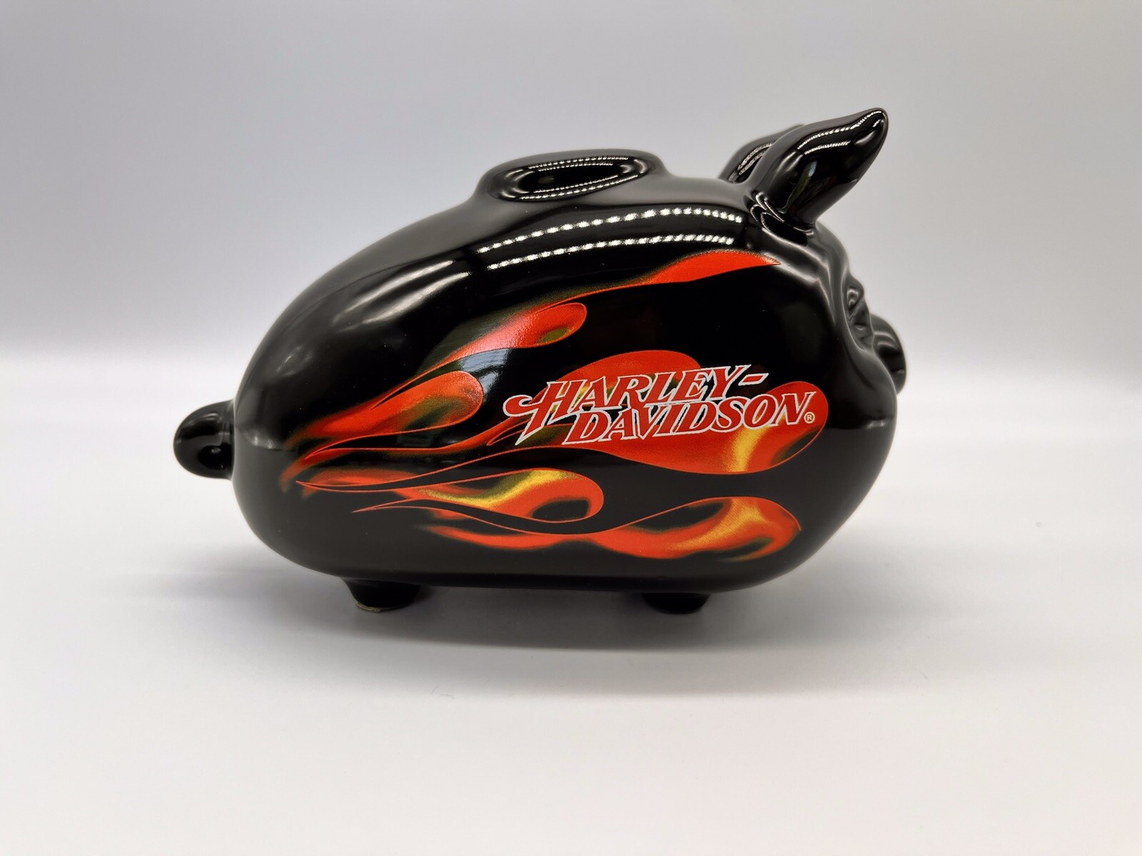 HARLEY-DAVIDSON Hog Gas Tank ~ Pig Piggy Bank w/Flames HTF 2007 🌺 EUC ...
