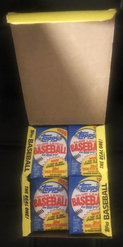 1986 Topps Baseball Box with 34 unopened packs | eBay