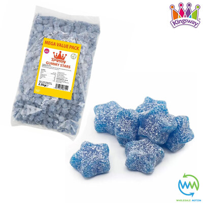 Christmas GUMMY STARS Sweets KINGSWAY Sugared Jelly XMAS Candy Fruit ...