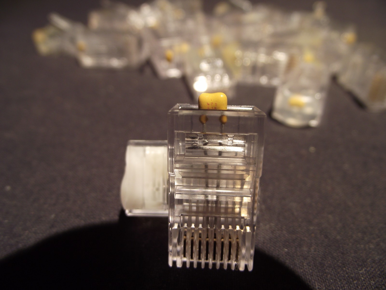 lot of 24 RJ45 Terminators. 471 cap 20 potted, 4 unpotted | eBay