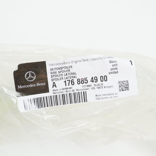 NEW MB A W176 AMG FRONT BUMPER LEFT GLOSS BLACK FLICK A1768854900 ...