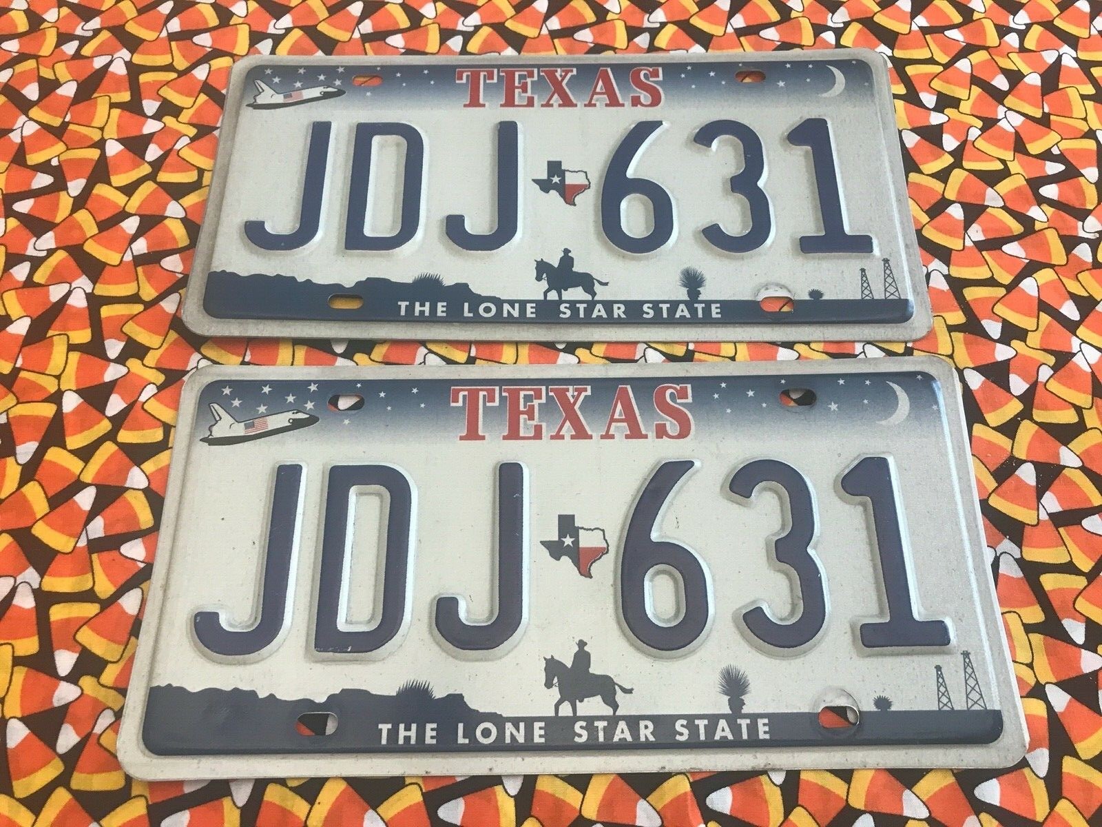 2005-2006-2007-2008 TEXAS FLAG Space Shuttle PASSENGER LICENSE PLATES ...