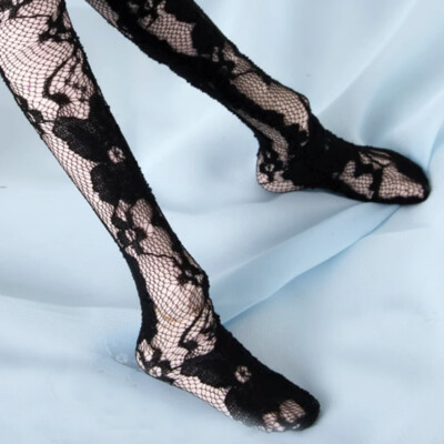 [wamami] 13# Black Lace Shank Stockings/Socks 1/4 MSD 1/3 1/6 SD DZ BJD ...