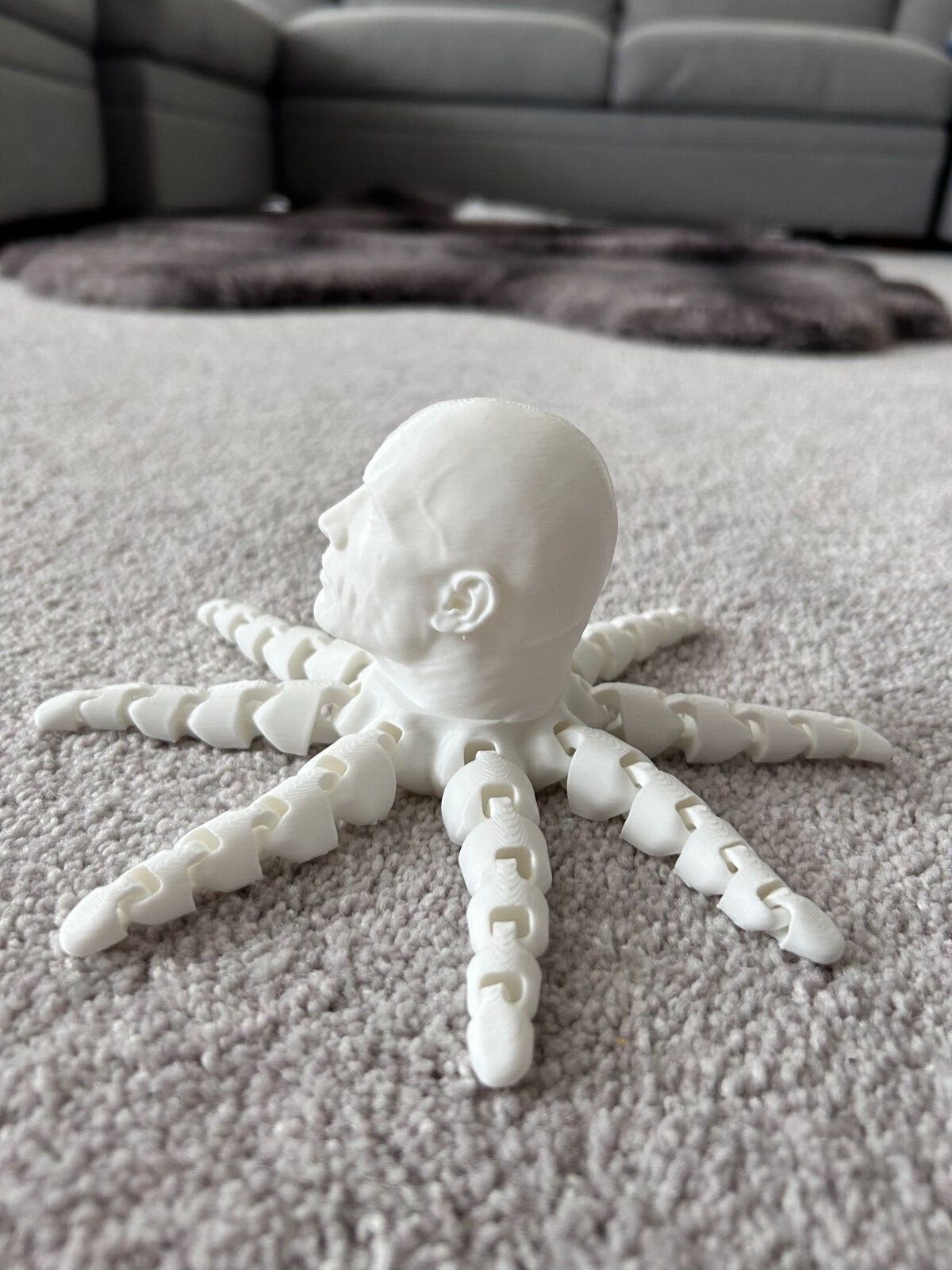 Rocktopus High Quality 3D printed White 7x7 (Dwayne The Rock Johnson ...