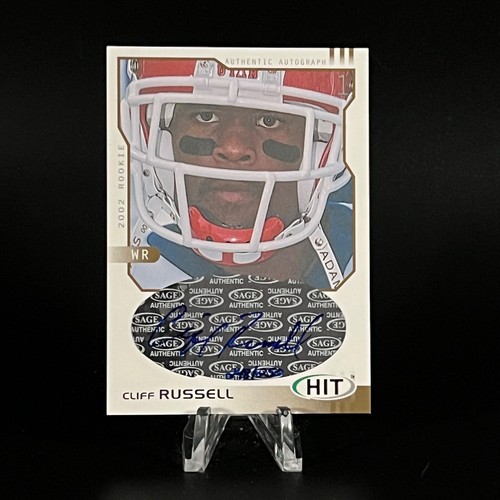 Cliff Russell 2002 SAGE HIT Autographs Gold #H31 /250 Utah Utes LOOK ...