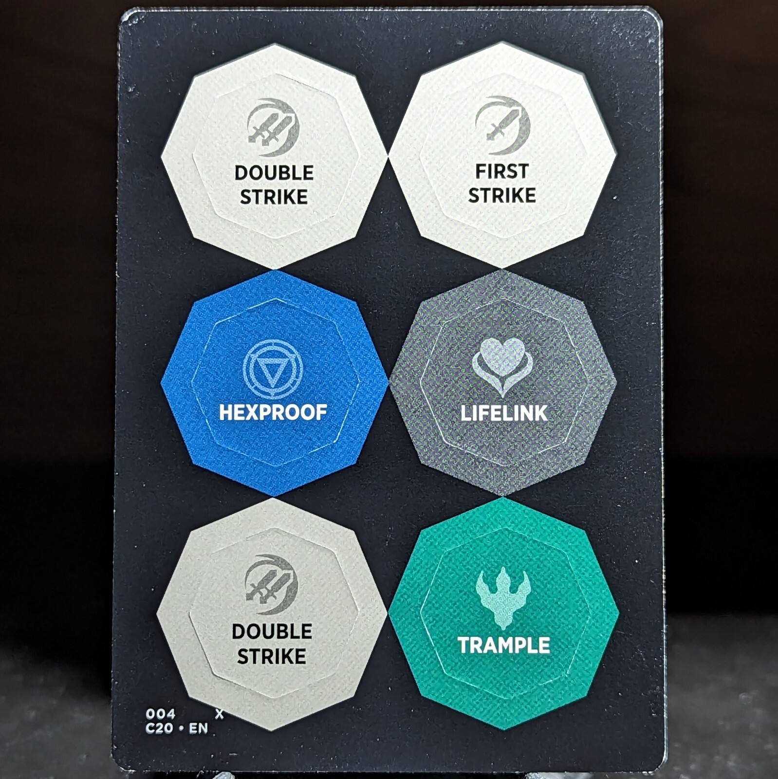 MTG Punch-Out Counters Ikoria Commander Thin Tokens Magic Cards 001 002 ...