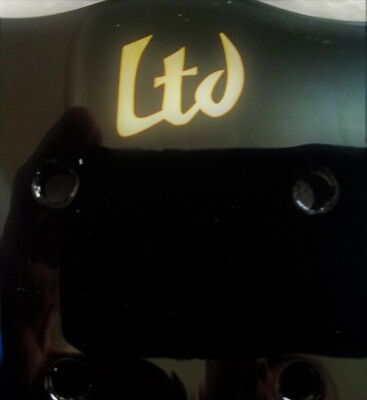 LTD Guitar Headstock Die-Cut Decal OEM Size, 0.4% 22k GOLDLEAF, ESP ...