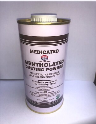 Medicated Mentholated Dusting powder Antiseptic Absorbent Cooling ...