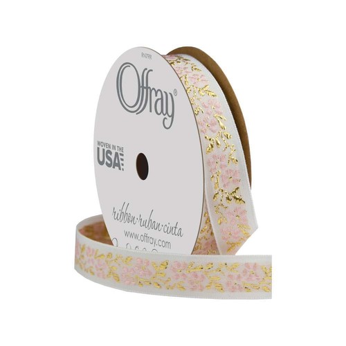 NEW Offray Floral Jacquard Ribbon By Spotlight | eBay