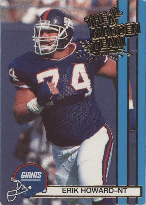 1990 Action Packed The All-Madden Team - Erik Howard #33 for sale ...