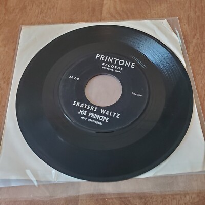 Joe Principe 45 RPM 7" Record Skaters Waltz Just Because Polka Printone ...