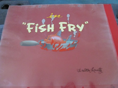 Walter Lantz signed Andy Panda 1944 Fish Fry opening title cel | eBay