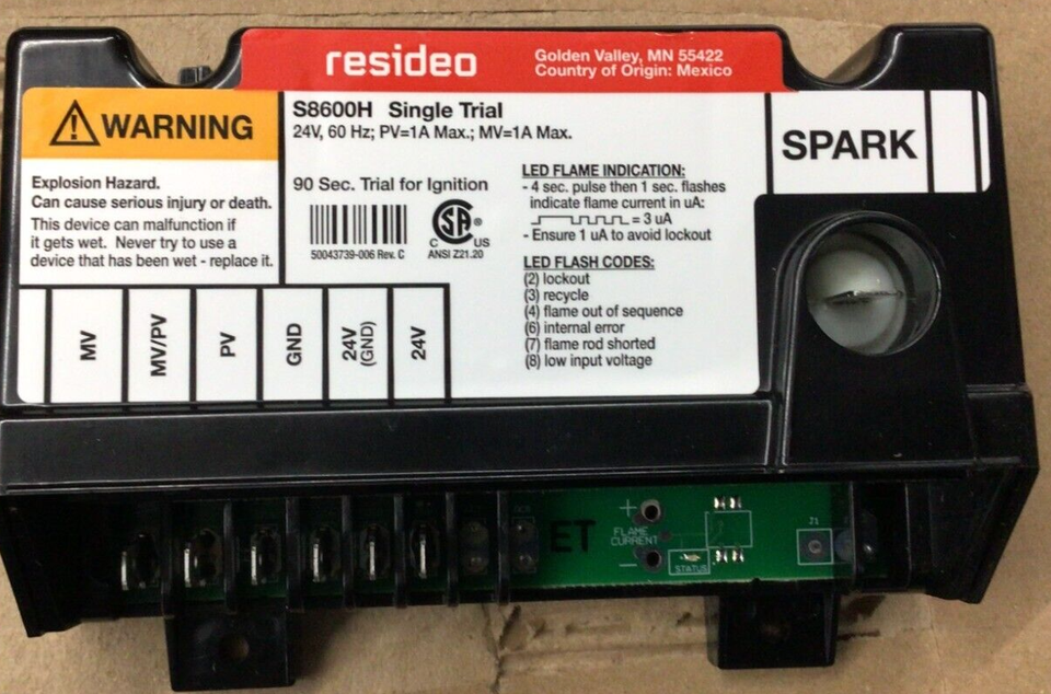 S8600H - RESIDEO IGNITION MODULE | eBay