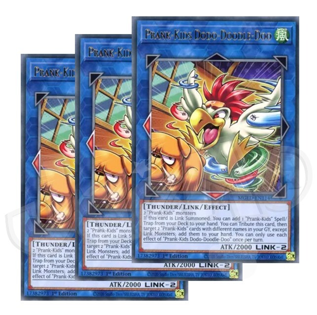 Yugioh - Prank-Kids Dodo-Doodle-Doo x 3 - 1st Edition Rare LP - Free ...