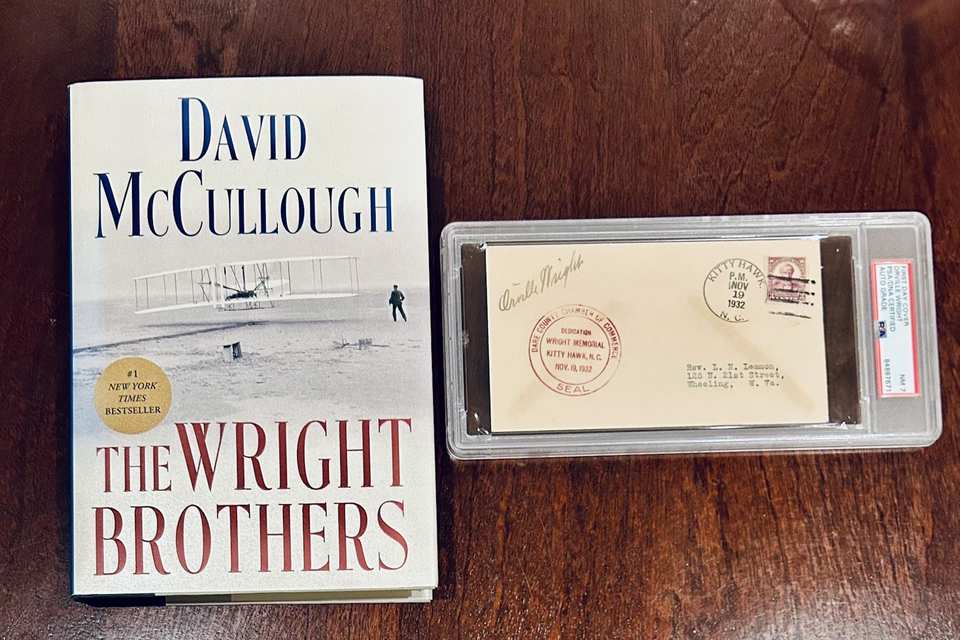 Orville Wright Signed FDC PSA/DNA Kitty Hawk NC 1932 & David McCullough ...