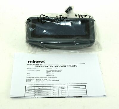 Micros Integrated LCD Rear Facing Display Model 500701-001 | eBay