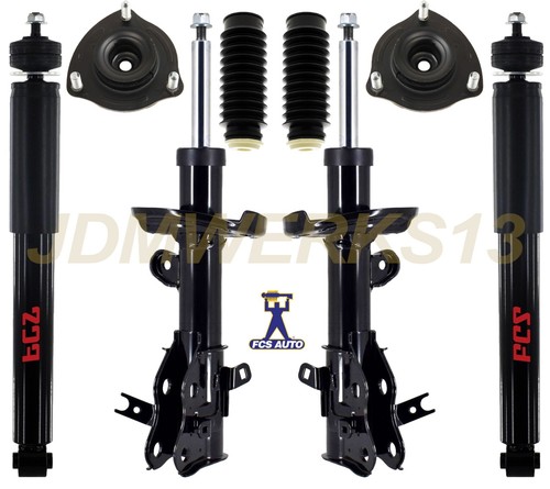 FCS STRUTS KYB SHOCKS Strut Mounts & Boots KIT for TOYOTA PREVIA RWD 91 ...