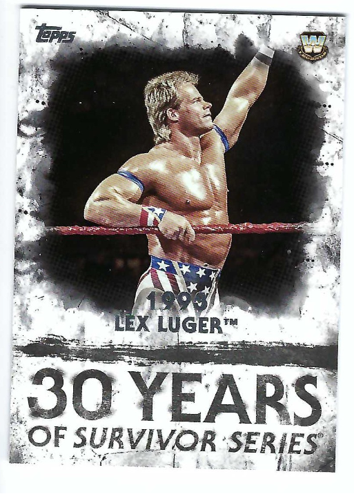 LEX LUGER 2018 TOPPS WWE UNDISPUTED 30 YEARS OF SURVIVOR SERIES | eBay