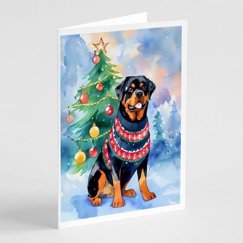 Rottweiler Christmas Greeting Cards Pack Of 8 194030869949 | eBay