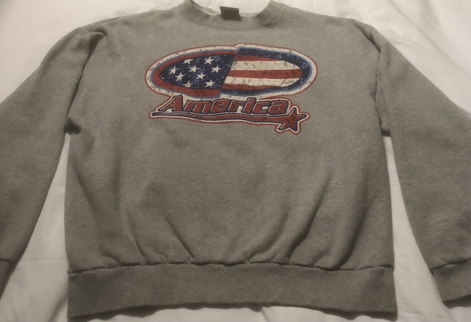 Volunteer Knit Apparel Vintage America Logo Large Swe… - Gem