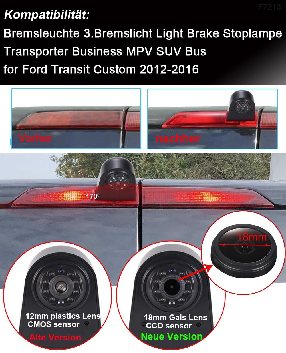 Ford Transit Custom Rückfahrkamera Nachrüsten