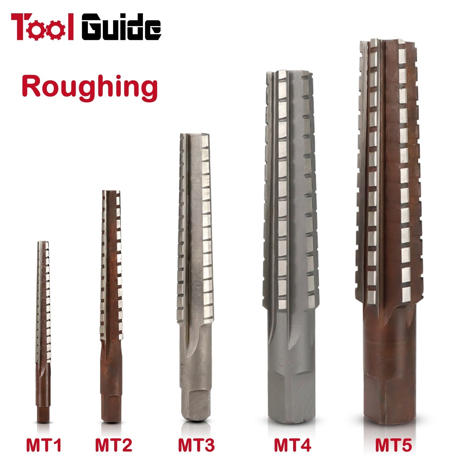 MT4 Morse Taper #4 Socket Hand Reamer Roughing Finishing Coarse Fine ...
