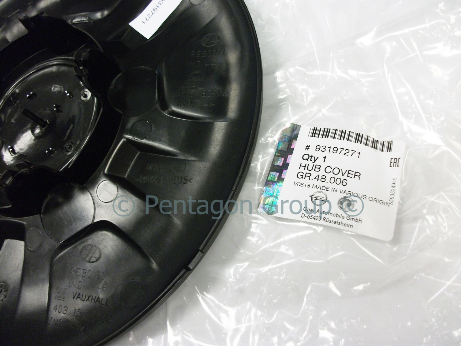 Genuine Vauxhall Movano B 10- Set Of 4 Centre Cap Wheel Trim Cap Cover ...