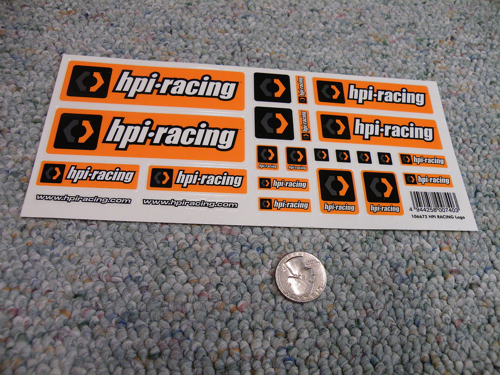 Stickers R/C radio Controlled HPI Racing orange B17 | eBay