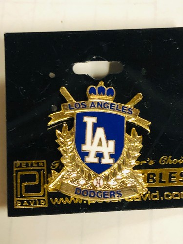 Los Angeles Dodgers MLB Wreath Crest New PETER DAVID PIN | eBay