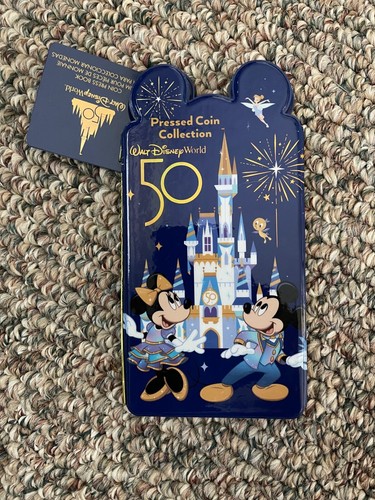 Walt Disney World 50th Anniversary PRESSED COIN COLLECTION BOOK - NEW ...