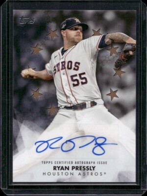 2024 Topps Series 2 Ryan Pressly Baseball Stars Gold Auto /50 Houston ...