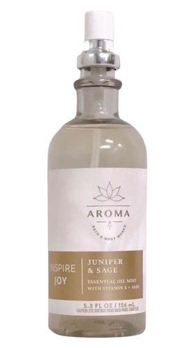 1-PACK BATH & BODY WORKS AROMA INSPIRE JOY JUNIPER & SAGE BODY OIL MIST ...