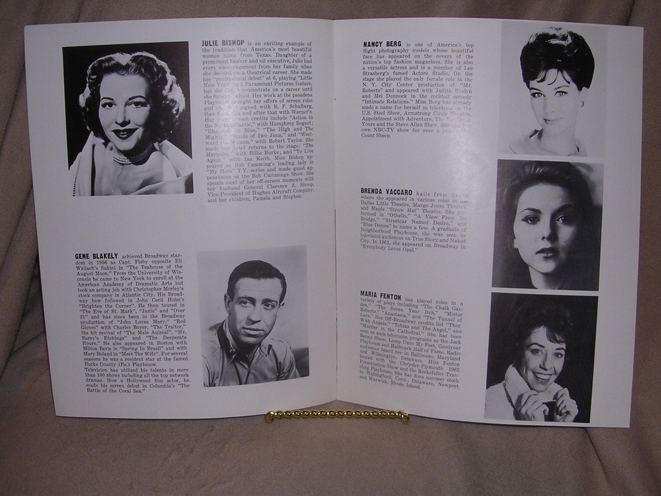 The Tunnel of Love Starring Julie Bishop and Gene Blakely Show Guide | eBay