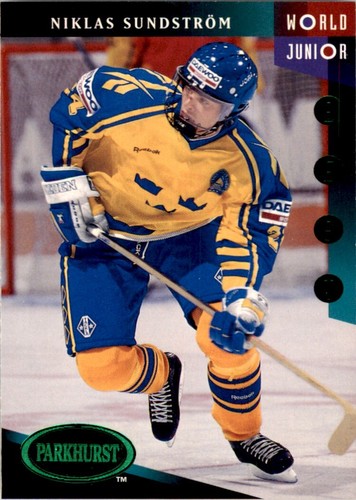 1993-94 PARKHURST NIKLAS SUNDSTROM SWEDEN #506 | eBay
