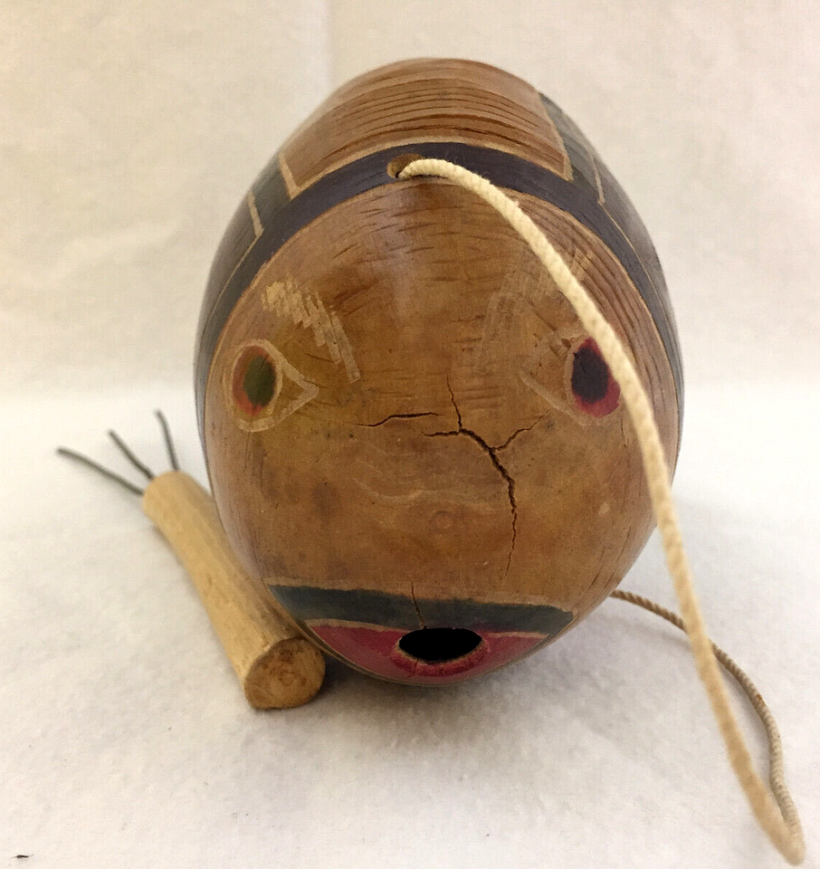 Gourd Guiro Percussion Musical Instrument Ribbed 10" With Pick As Is ...