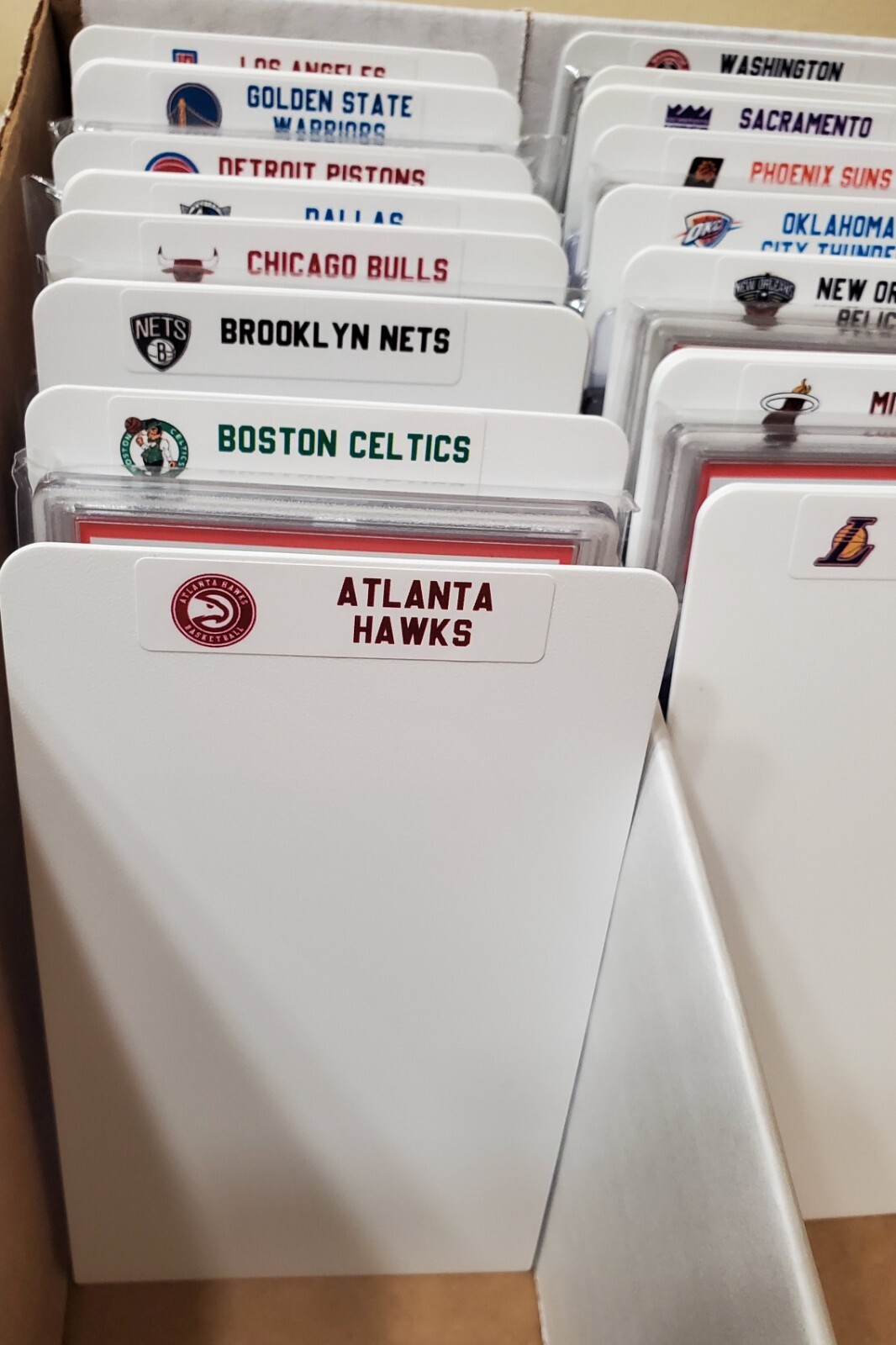 (30) GRADED Slab & Sports Card Dividers with 30 FREE NBA Teams Logos ...