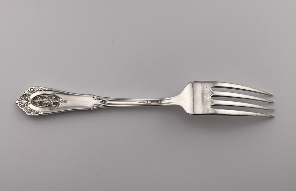 Wallace Sterling Flatware, Rose Point, Dinner Fork, Wallace Rose Point ...