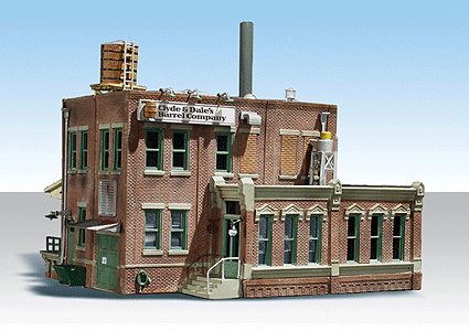 Woodland Scenics 5026 HO Scale Clyde & Dale's Barrel Factory - Built ...