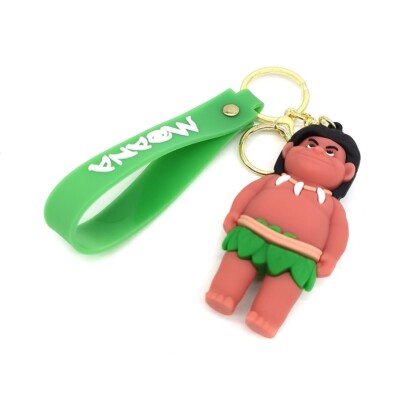 1Pcs Keychain Moana Maui Pua Figure Toy Movie Doll Schoolbag Animation ...
