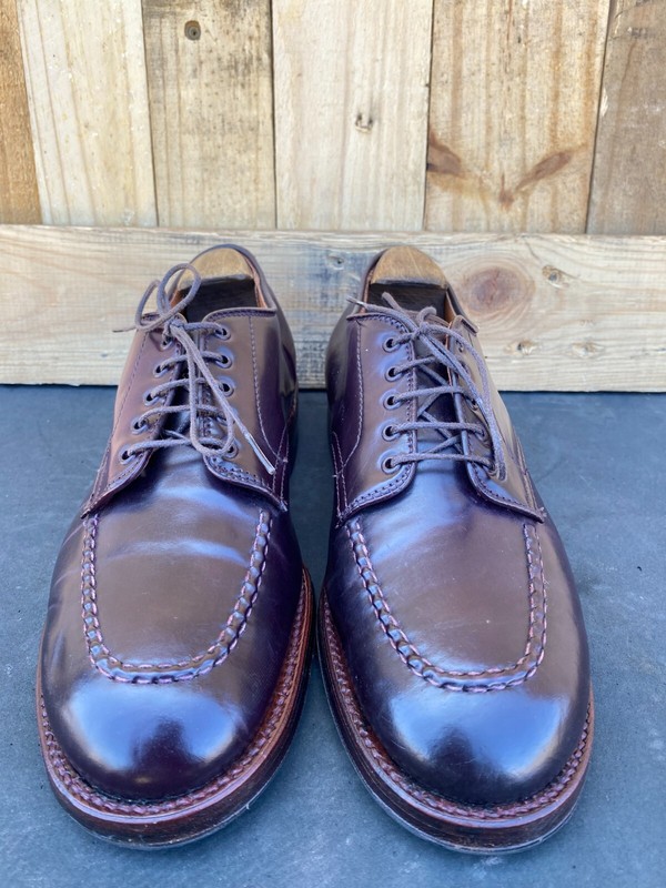 Alden D1607 Color 8 Shell Cordovan Mocc Toe Blucher | Alden Model Project
