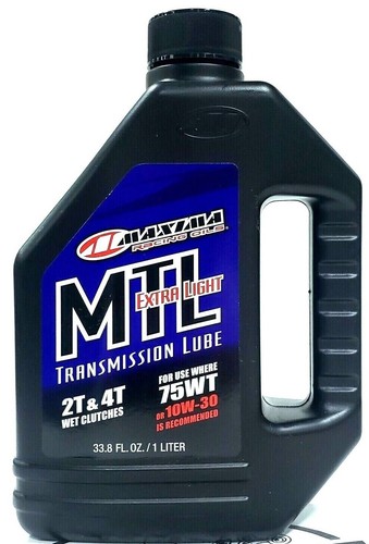 MAXIMA MTL-XL Fluid, Motorcycle Transmission Lube, Gear Oil, 75 wt, 1 ...