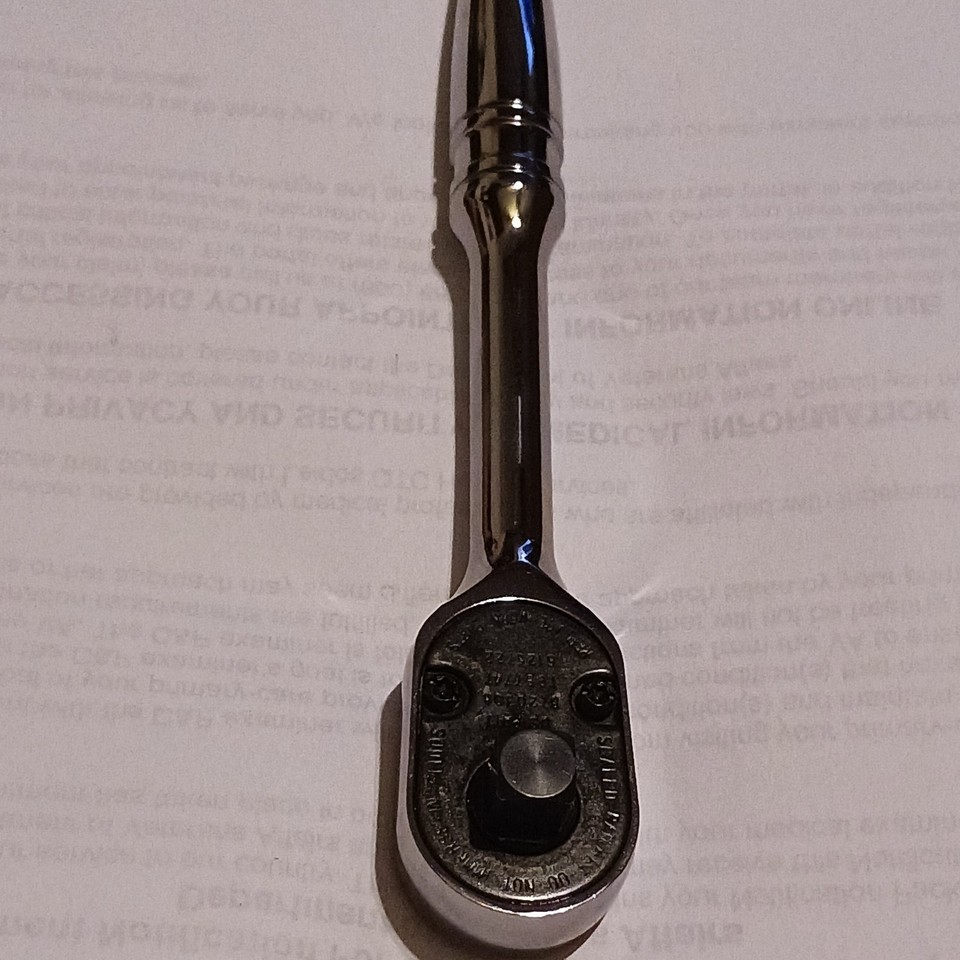 NEW Snap-On F80 3/8" Drive Ratchet - 80 Tooth - Chrome Handle - 7-7/16 ...