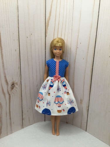 Handmade Doll Clothes fits Vintage SKIPPER Patriotic Balloon Dress NO ...