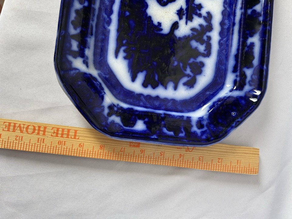 Blue Flow “Temple" P.W. & Co Podmore, Walker & Co Vintage Excellent ...