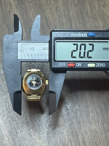 Vintage Digits Bonetto Finger Ring Watch -Tested- Runs Works w/New ...