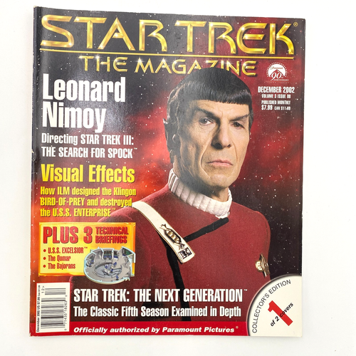 Star Trek The Magazine Featuring Leonard Nimoy December 2002 Volume 3 ...