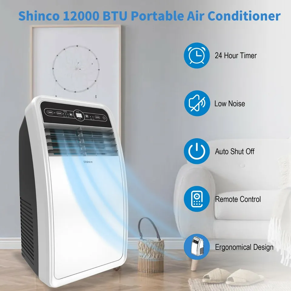 Shinco 12000 BTU Portable Air Conditioners for space up to 400 Sq.Ft | eBay