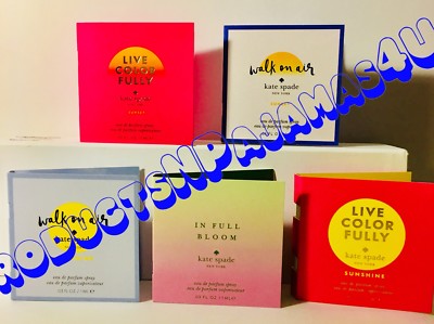 LOT of 5~Kate Spade IN FULL BLOOM+LIVE COLOR FULLY SUNSET+WALK ON AIR ...